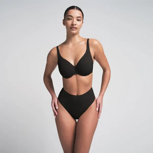 SKIMS Smoothing Intimates Unlined Minimizer Bra - Onyx