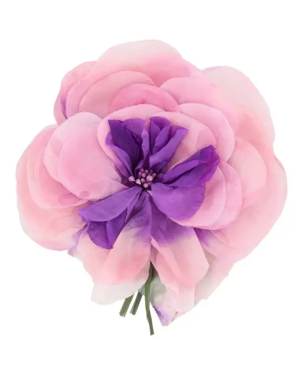 Gucci Silk Flower Brooch - Pink