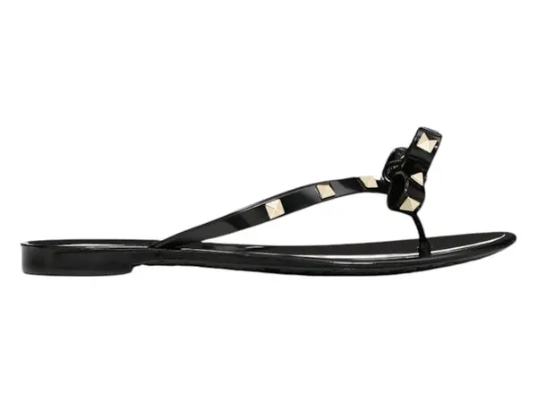 Valentino Garavani Rubber Rockstud Thong Sandals