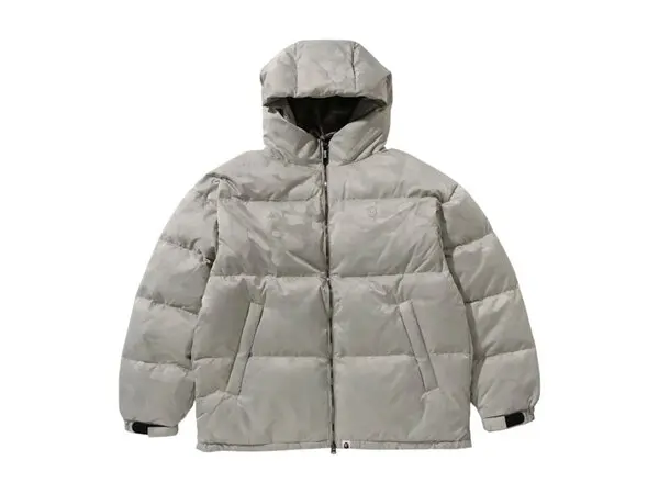 A BATHING APE Solid Camo Jacquard Down Jacket