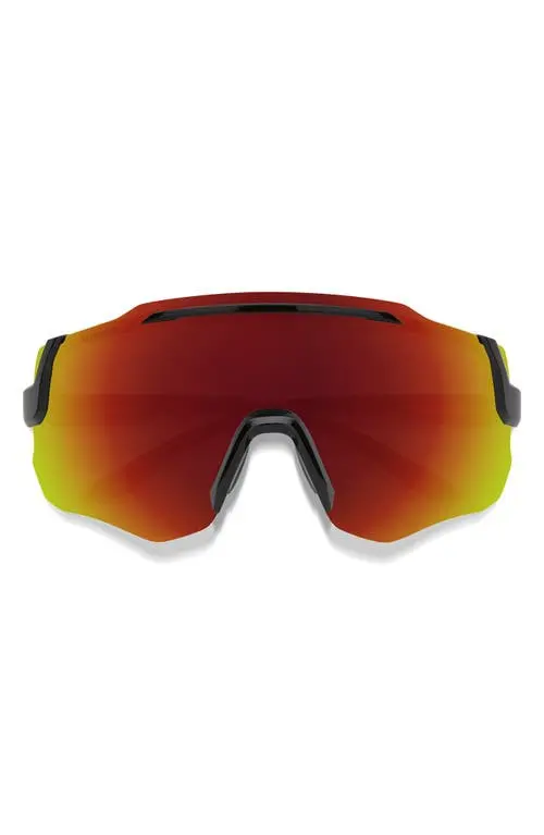 SMITH 135mm Chromapop™ Shield Sunglasses - Black / Chromapop Red Mirror
