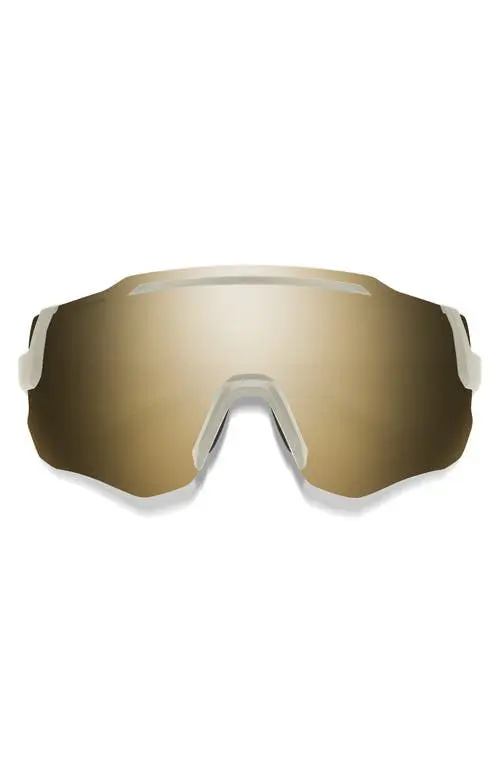 SMITH 135mm Chromapop™ Shield Sunglasses - Matte Bone / Black Gold