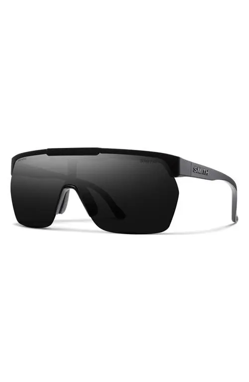 SMITH Oversized Shield Sunglasses - Matte Black / Chromapop Black