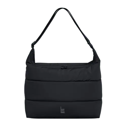 GOT BAG Puffer Square Laptop Bag Large - Black Monochrome