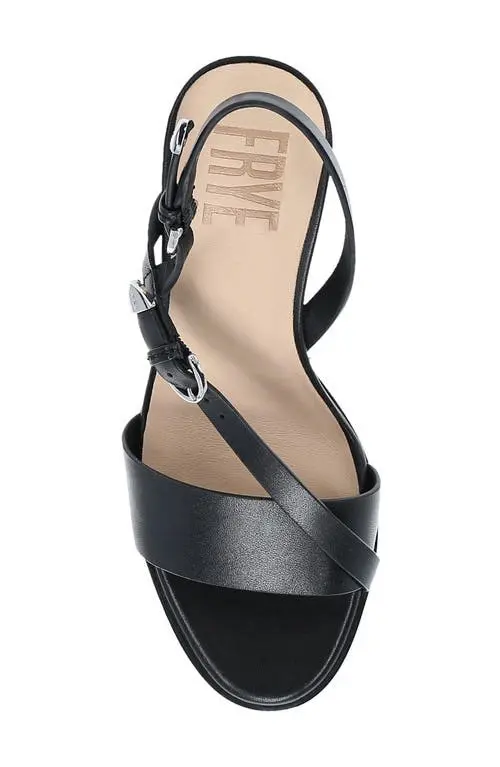 Frye Rachel Slingback Wedge Sandal - Black