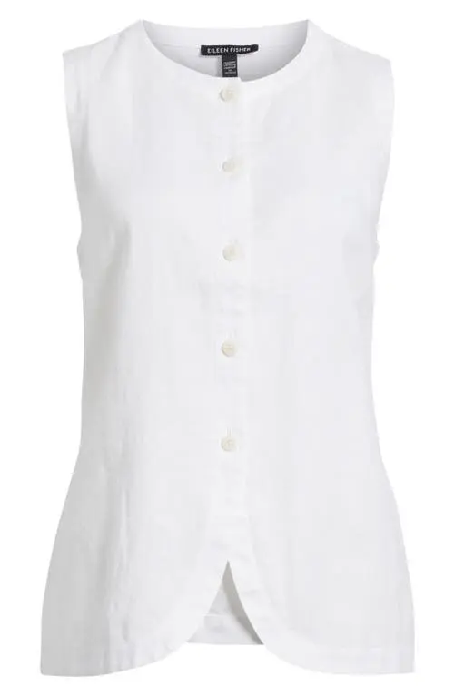 Eileen Fisher Organic Linen Long Vest