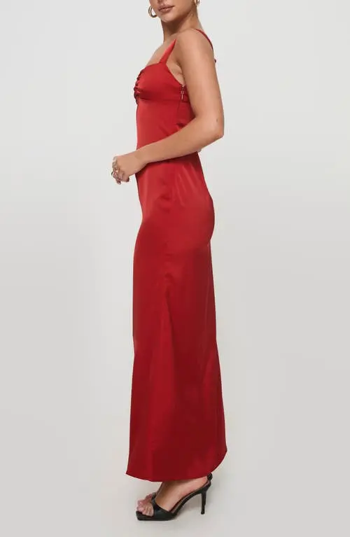 strapless open back dress Capisce Maxi Dress | Red | Womens