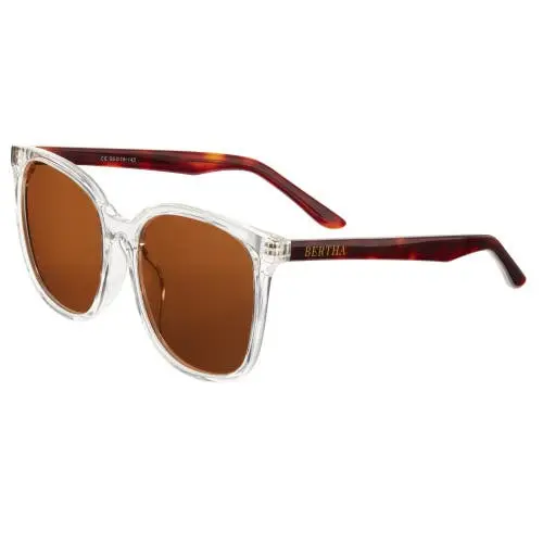 BERTHA WATCHES Avery Polarized Sunglasses - Clear/brown