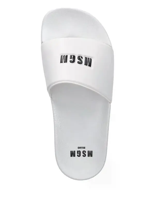 MSGM Logo-embossed Slides
