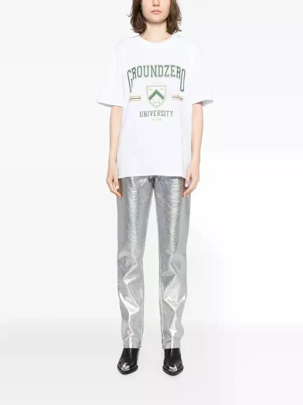 GROUND ZERO University Logo T-shirt - White