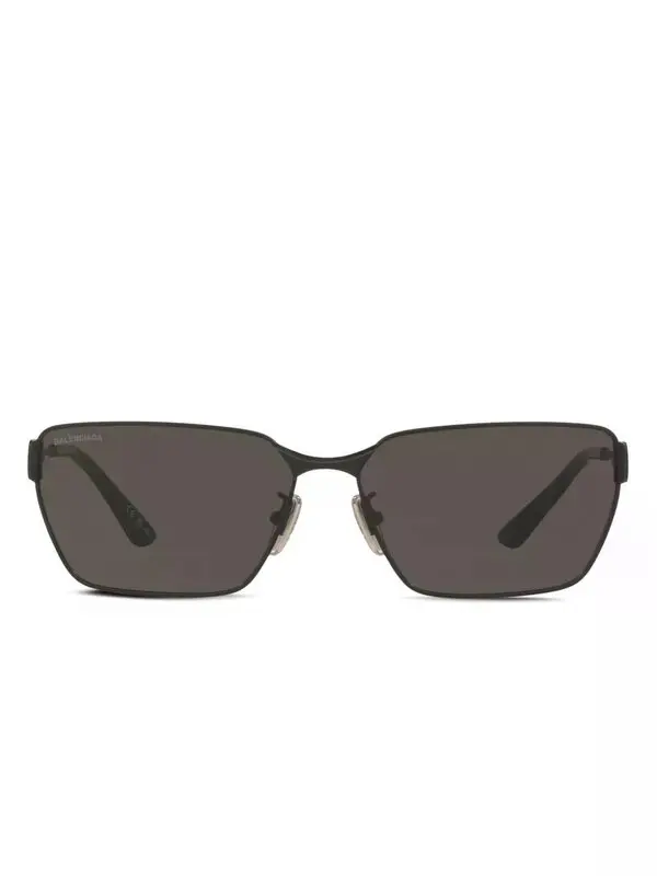 Balenciaga Rectangle-frame Sunglasses - Black