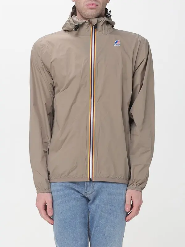 K-WAY Zip-up Hooded Jacket - Beige