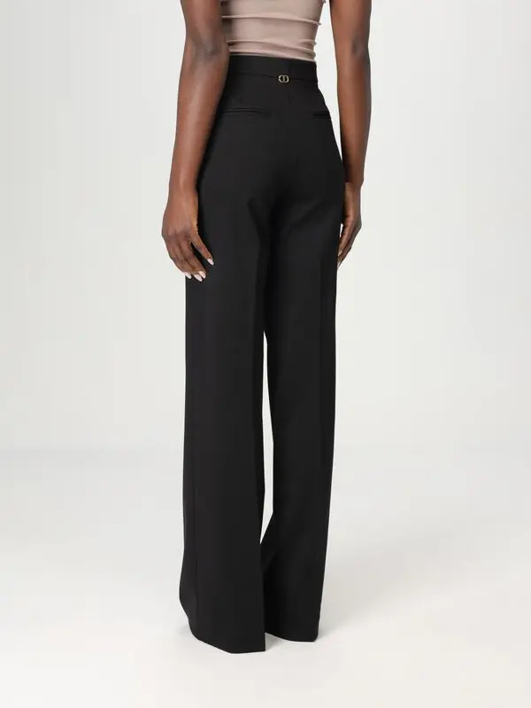 TWINSET Tailored High-waisted Wide Leg Trousers