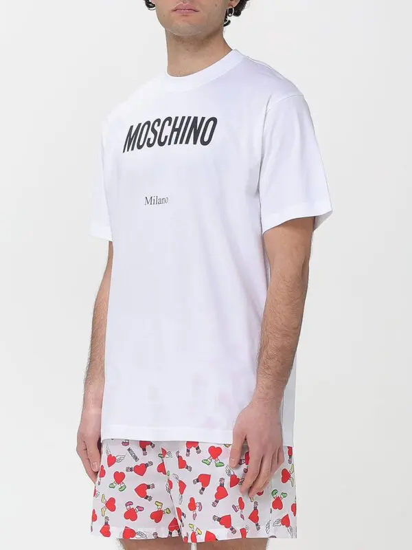 Moschino Cotton T-shirt With Logo - White
