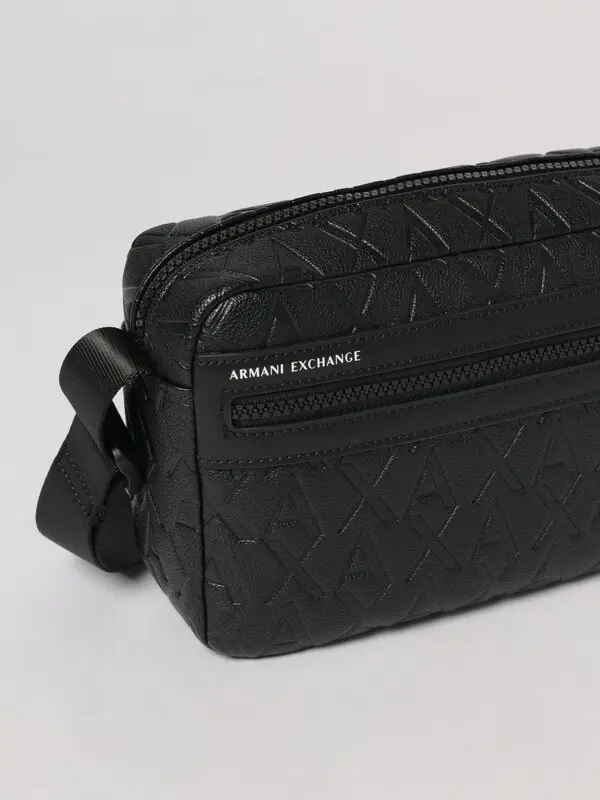 Armani Exchange Textured Logo Shoulder Bag