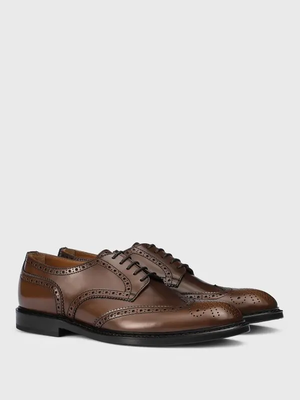 DOUCAL'S Wing Tip Brogue Shoes - Brown