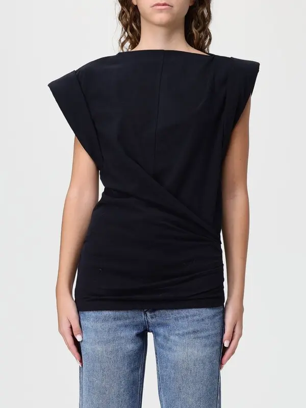 Isabel Marant Étoile Top With Draped Detail - Black