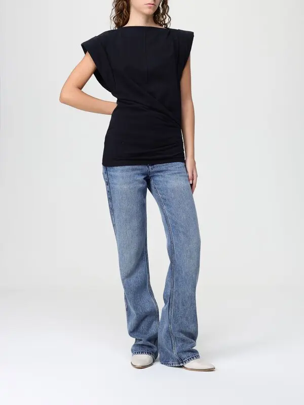 Isabel Marant Étoile Top With Draped Detail - Black