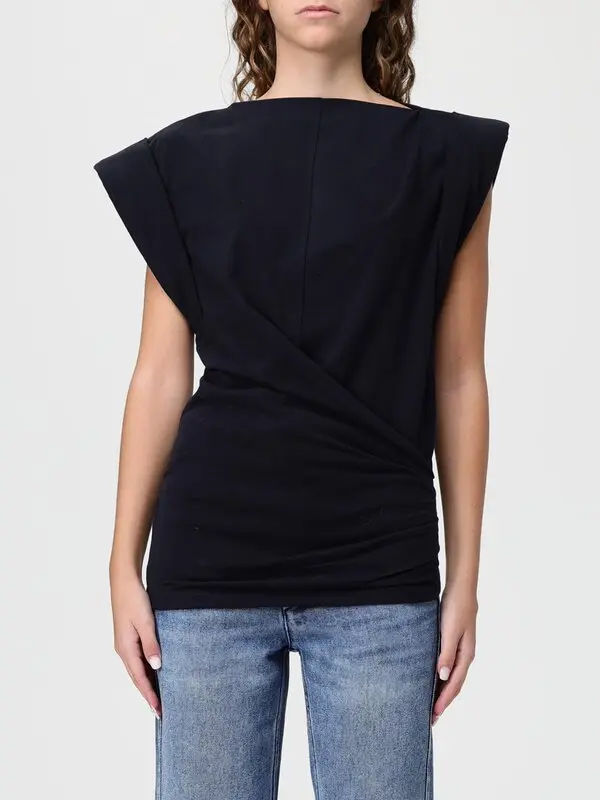 Isabel Marant Étoile Top With Draped Detail - Black