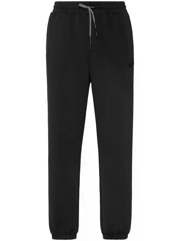 PLEIN SPORT Logo-patch Track Pants - Black