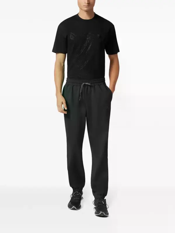 PLEIN SPORT Logo-patch Track Pants - Black