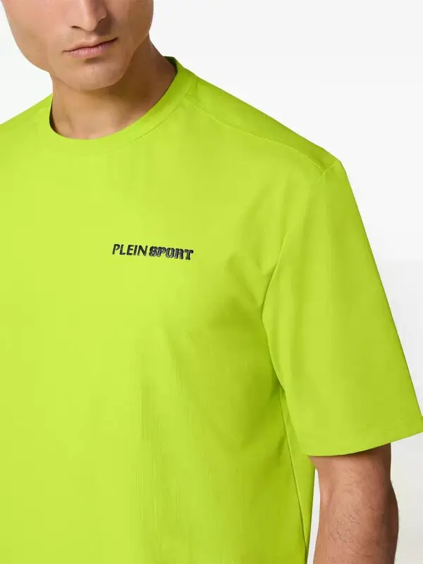 PLEIN SPORT Micro-rib T-shirt - Yellow