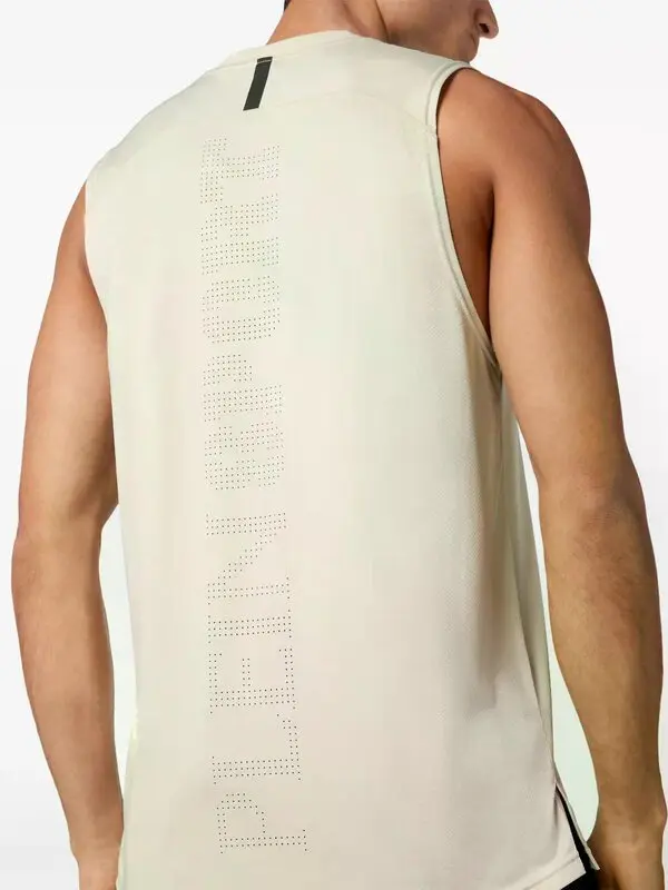 PLEIN SPORT Reflective Tank Top - Grey