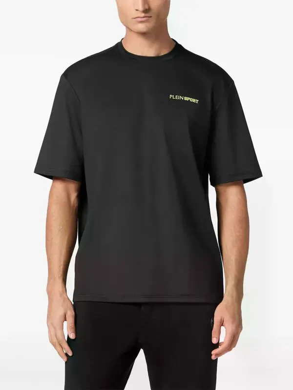 PLEIN SPORT Micro-rib T-shirt - Black