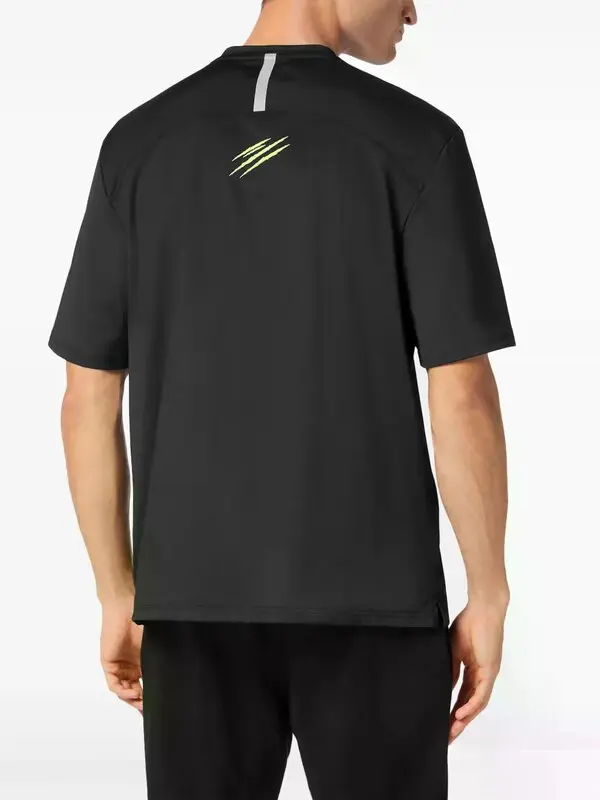 PLEIN SPORT Micro-rib T-shirt - Black