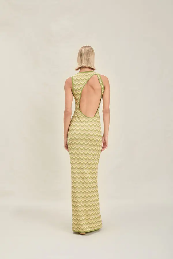 slim fit dress slacks Classics Lover Off-The-Shoulder Satin A-Line Mini Dress in Sage | Size: L | Knit Fabric/Satin Fabric main image 1