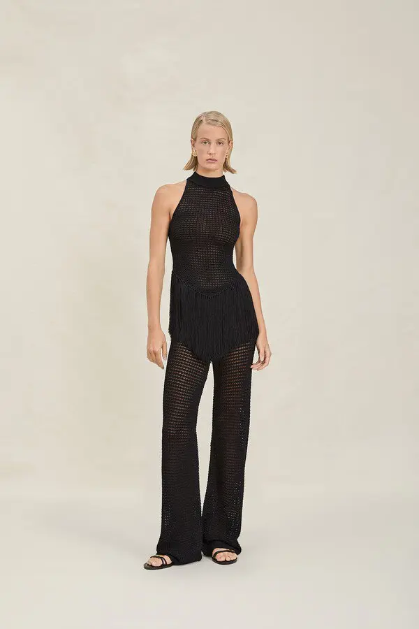 Devon Windsor Titan Knitted Top - Black