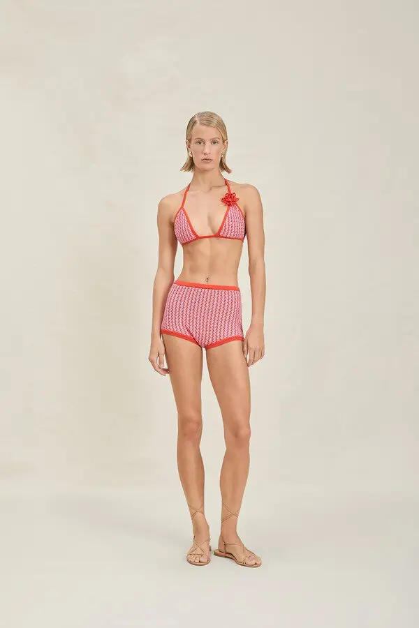 Devon Windsor Naira Crochet Swim Short - Denim