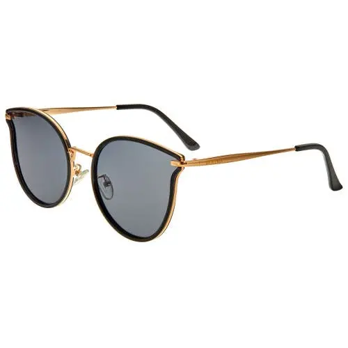 BERTHA WATCHES Moon Polarized Cat Eye Sunglasses - Gold/black