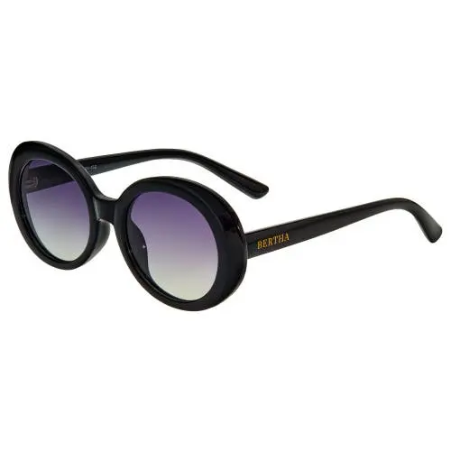 BERTHA WATCHES Annie Polarized Sunglasses - Black/black