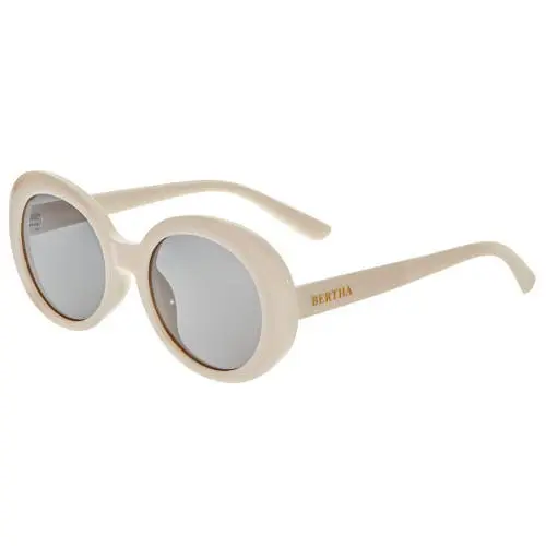 BERTHA WATCHES Annie Polarized Sunglasses - Cream/black