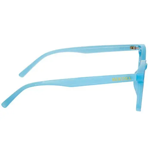 BERTHA WATCHES Betty Polarized Sunglasses - Light Blue/orange