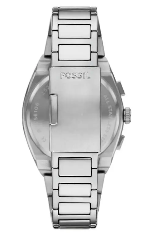 Fossil Everett Chronograph Bracelet Watch - Silver Blue