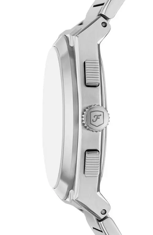 Fossil Everett Chronograph Bracelet Watch - Silver Blue