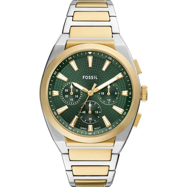 Fossil Everett Chronograph Bracelet Watch - Two Tone