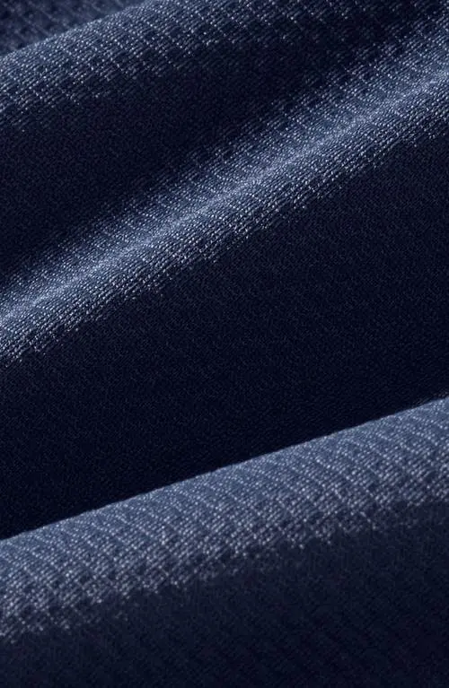 Mizzen+main Halyard Trim Fit Print Polo - Navy