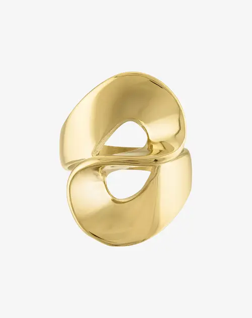 Ben Oni Afiya Figure Statement Ring - Gold
