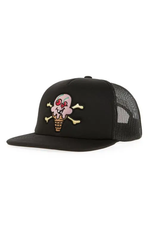 ICECREAM Cones 'n' Bones Trucker Hat - Black