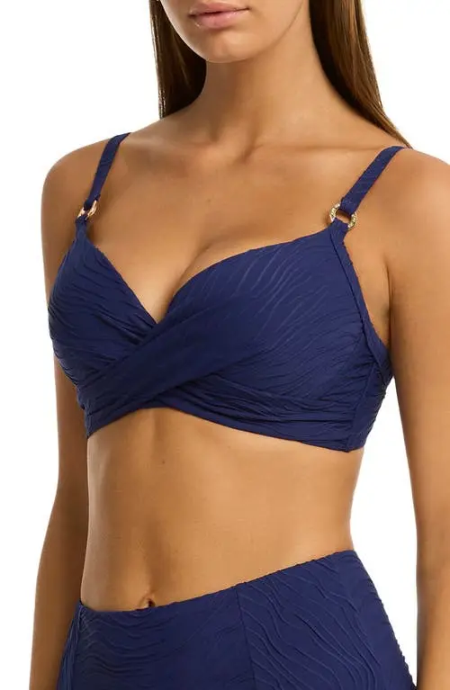 SEA LEVEL De Soleil Cross Front D- & Dd-cup Molded Underwire Bikini Top