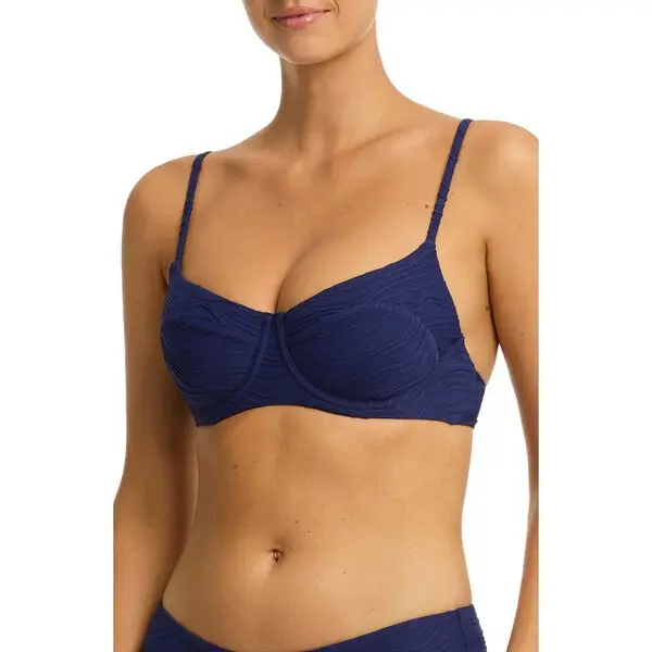 SEA LEVEL De Soleil Mid Bikini Bottom - French Navy