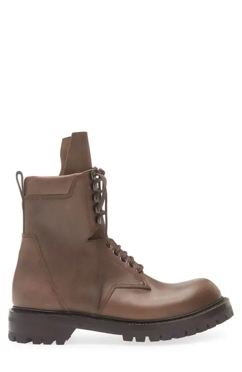 Rick Owens Army Lace-up Boots - Dust