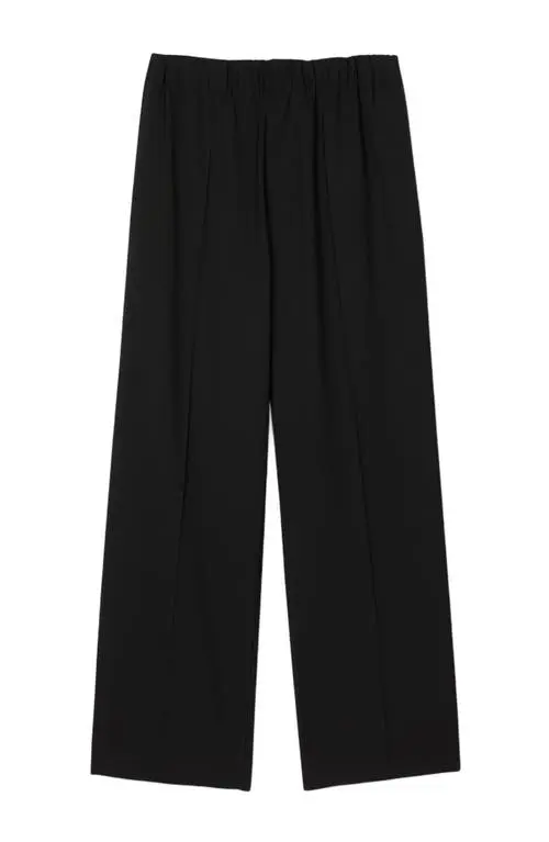 Sandro Wide-leg Trousers - Black