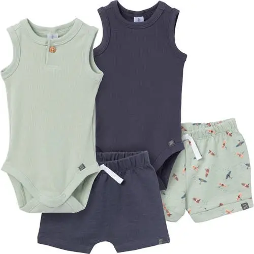 MODERN MOMENTS™ BY GERBER Bodysuits And Shorts Set - Surfer