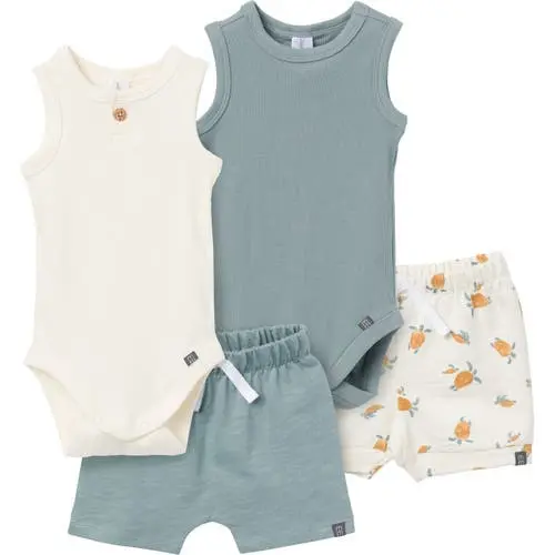 MODERN MOMENTS™ BY GERBER Bodysuits And Shorts Set - Turtles
