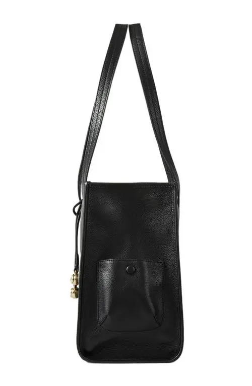 Sandro Soft Leather Tote Bag With Charms