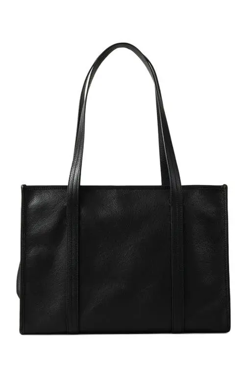 Sandro Soft Leather Tote Bag With Charms